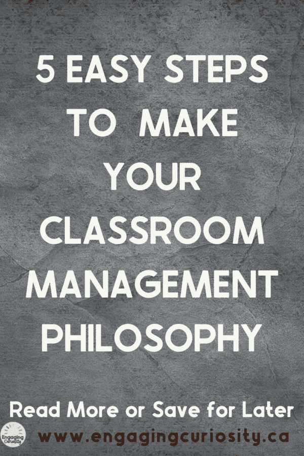Example of Classroom Philosophy in 5 Easy Steps