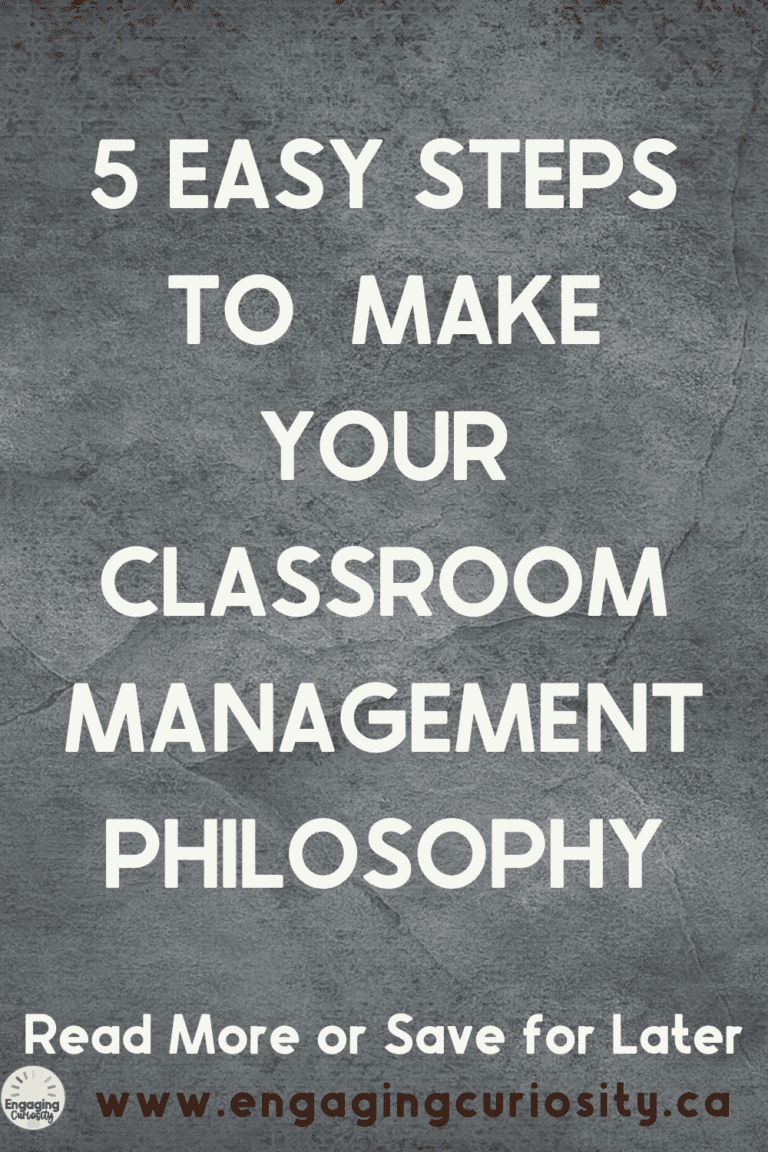 Example of Classroom Philosophy in 5 Easy Steps