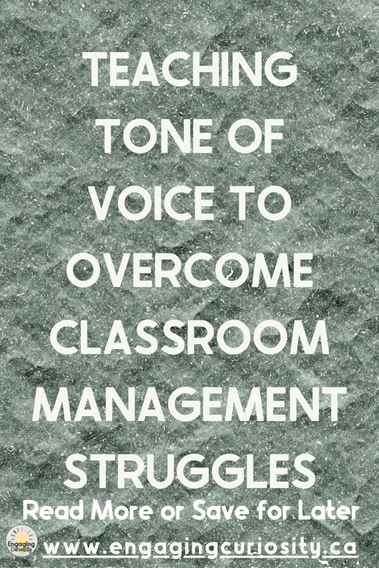 Use Teaching Tone of Voice to Overcome Classroom Manage.